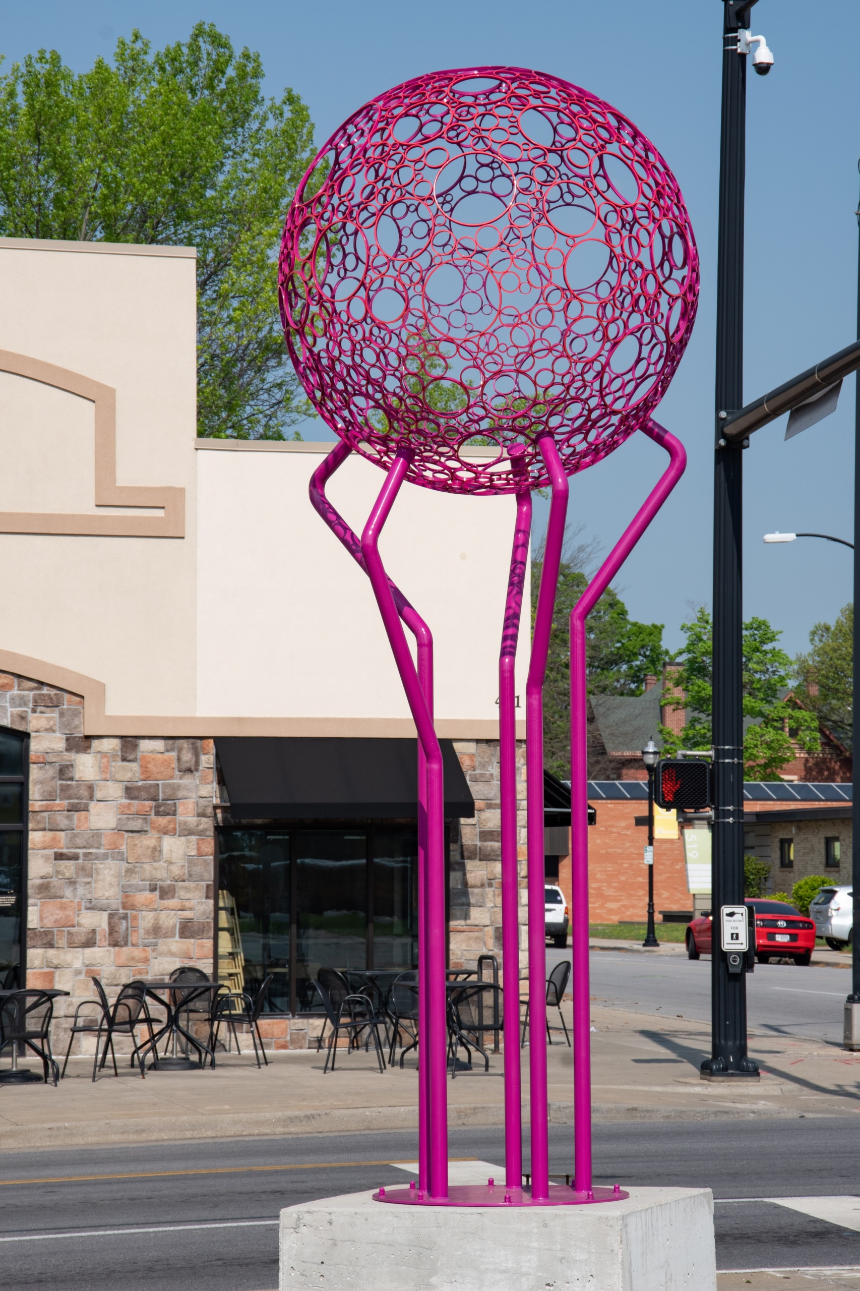 Stilted Sphere – Sculpture Walk Springfield
